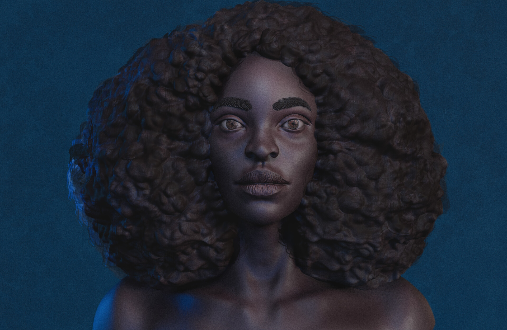 ArtStation - Afro Female Bust