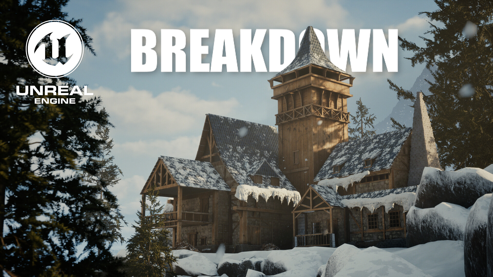 ArtStation - Medieval Snowy House Breakdown