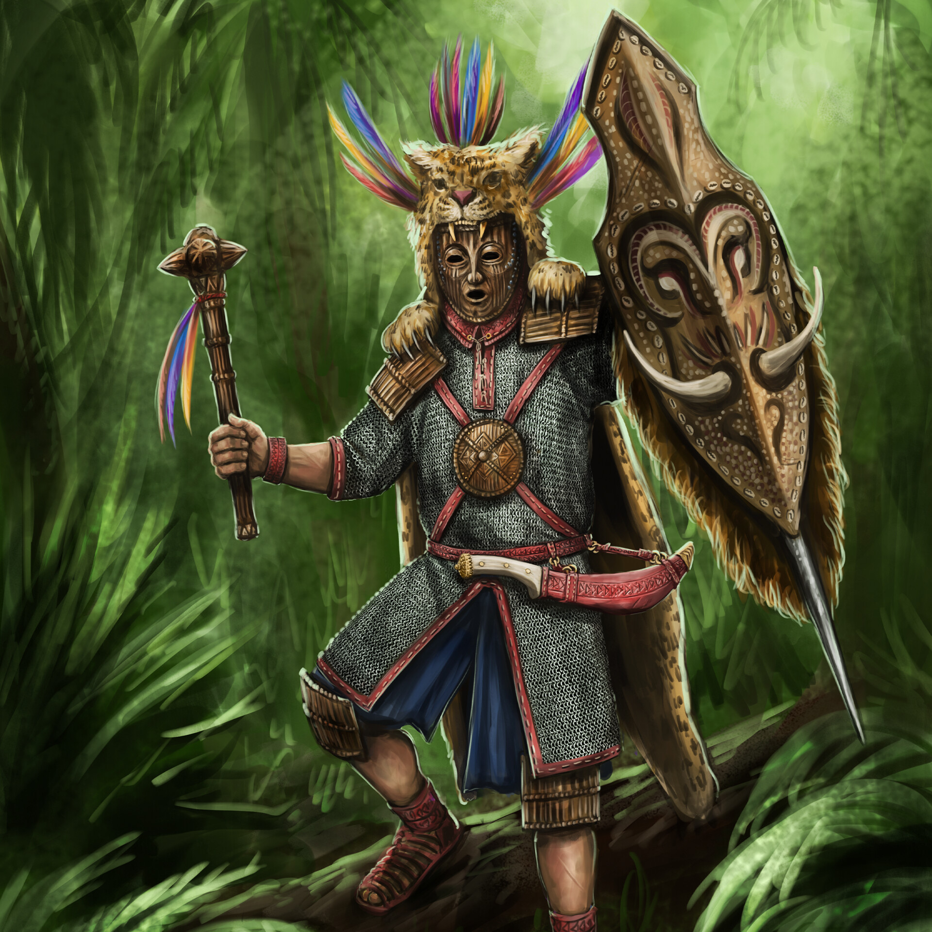 ArtStation - Jungle Warrior