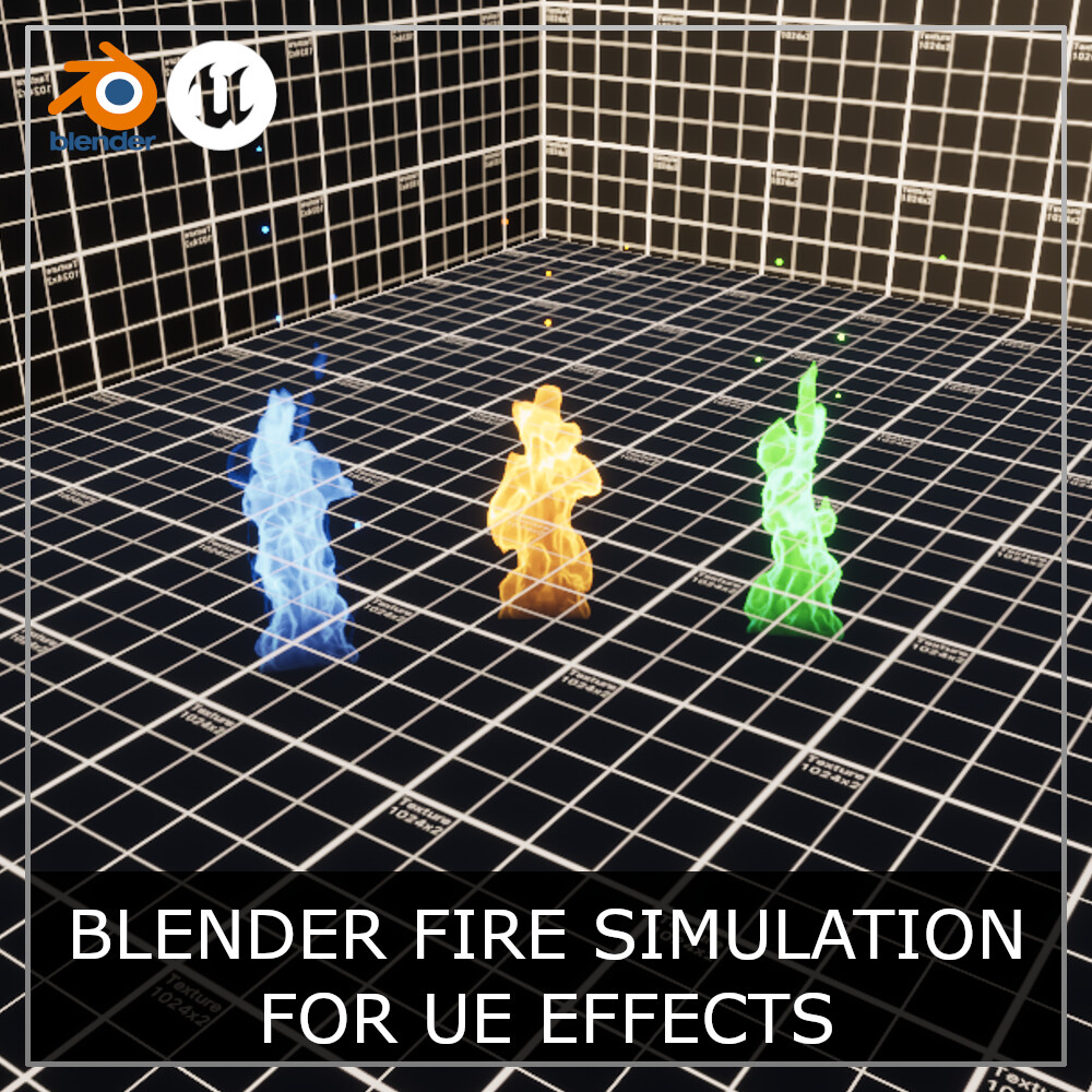 ArtStation - Blender Fire Simulation for UE Effects
