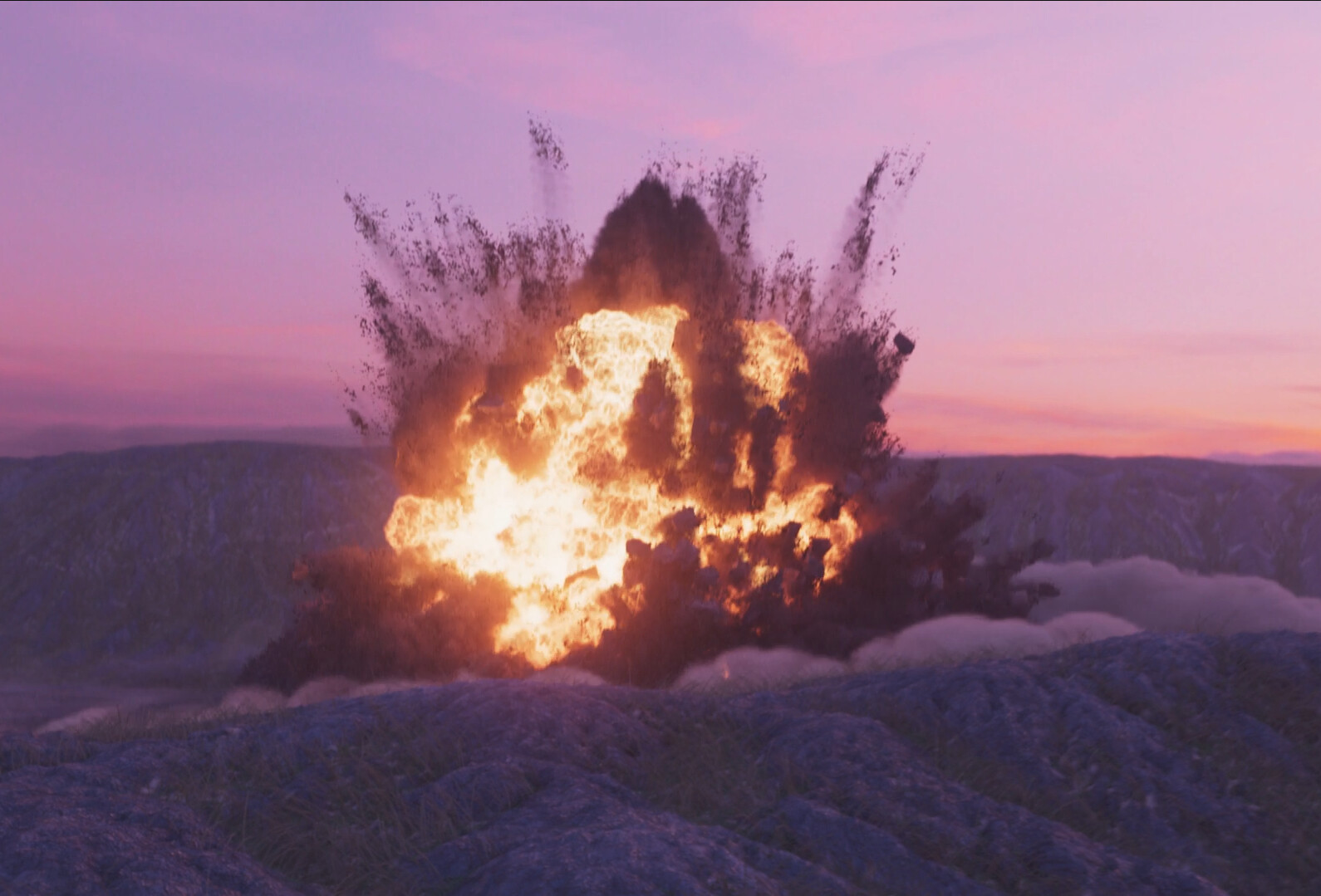 ArtStation - Laser Beam Explosion Simulation