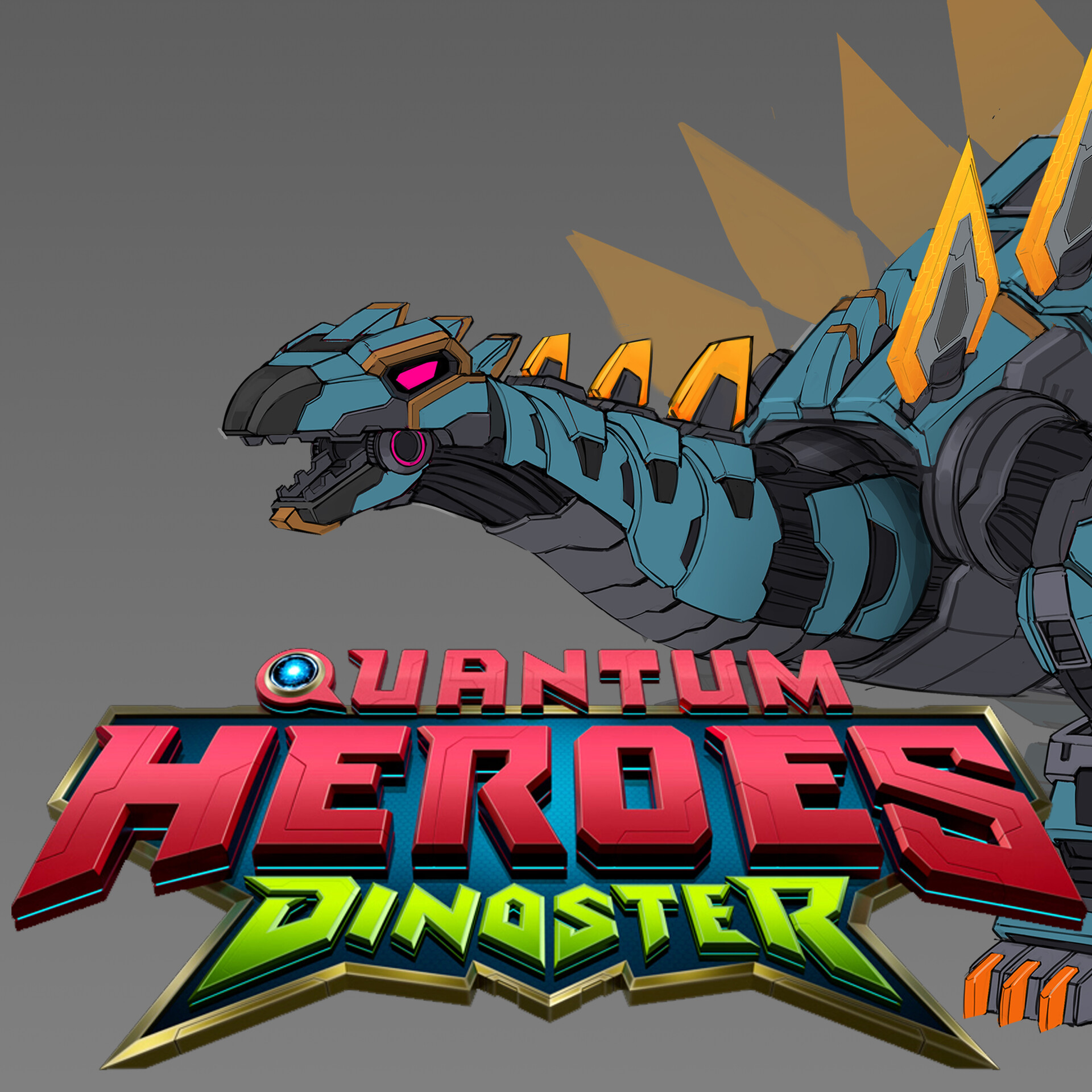 ArtStation - Quantum Heroes Dinoster -Techno Stegosaurus