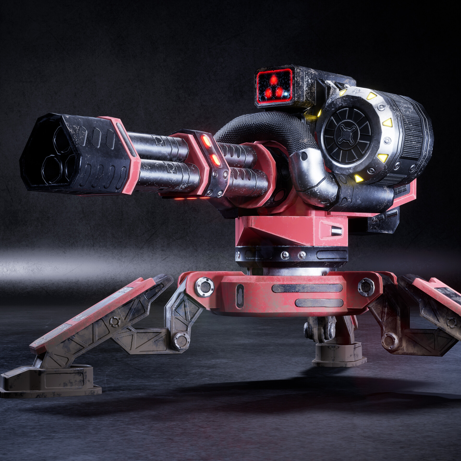 ArtStation - Gatling Turret