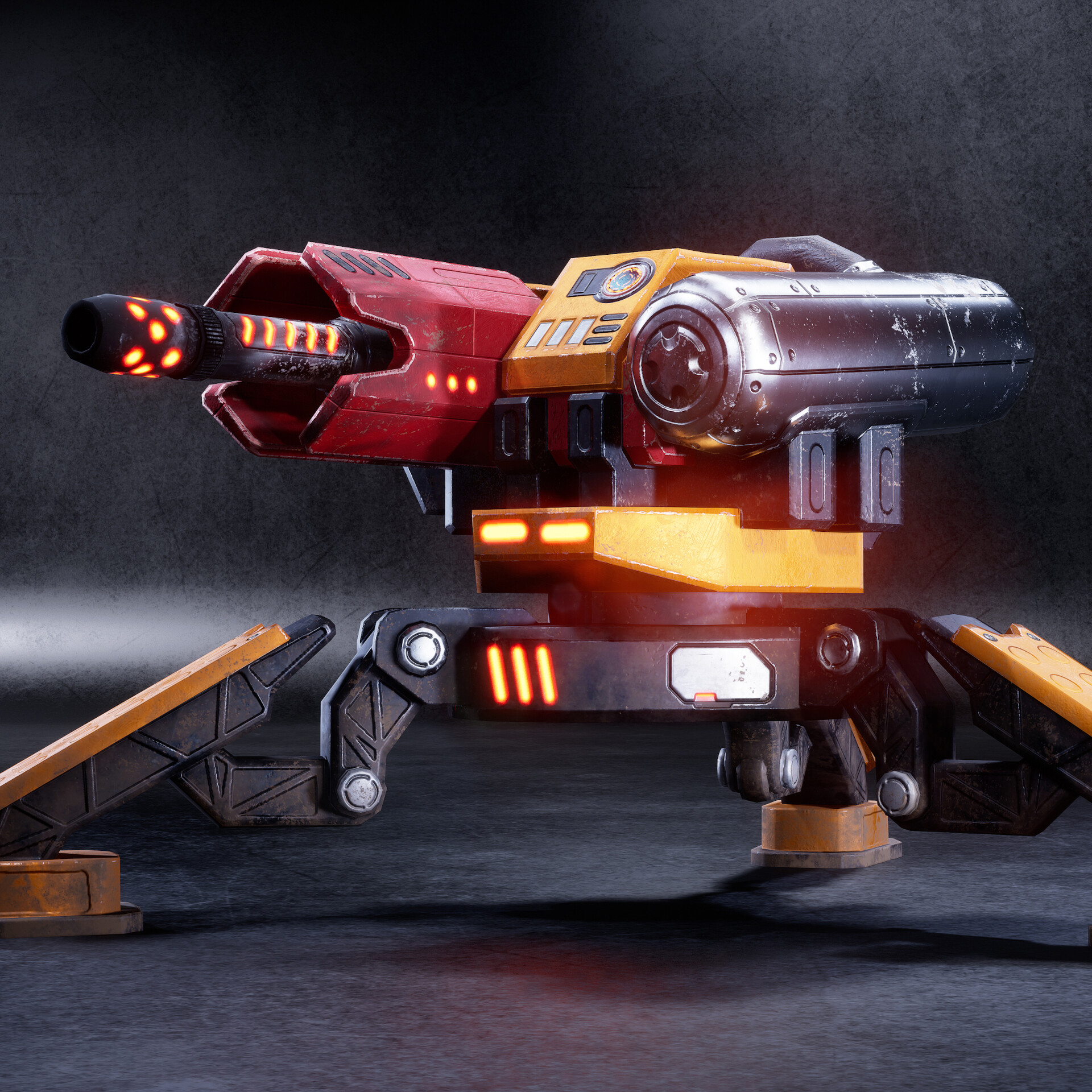 ArtStation - Flame Turret