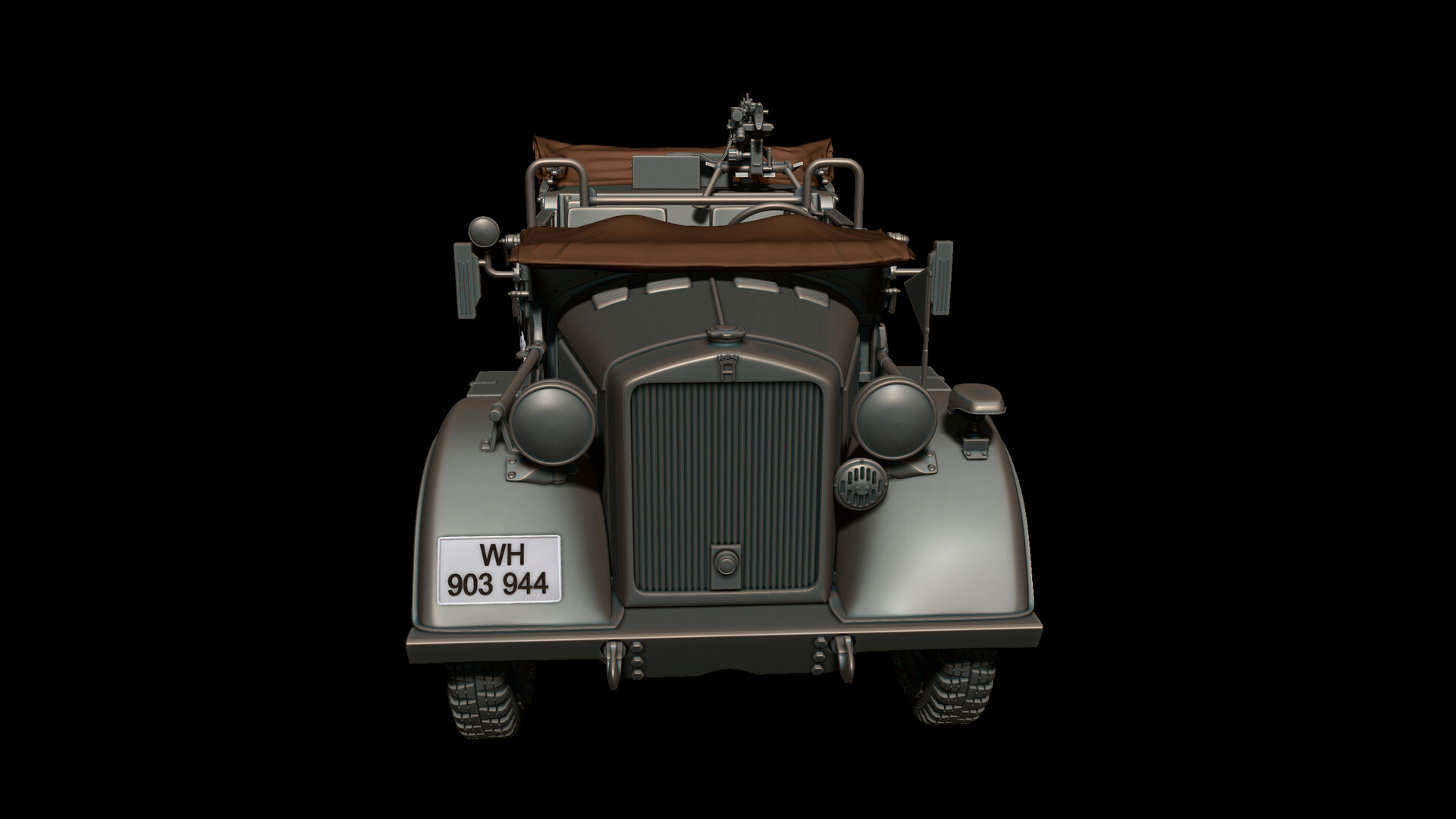 ArtStation - Commanding army vehicle Horch 901 KFZ 16