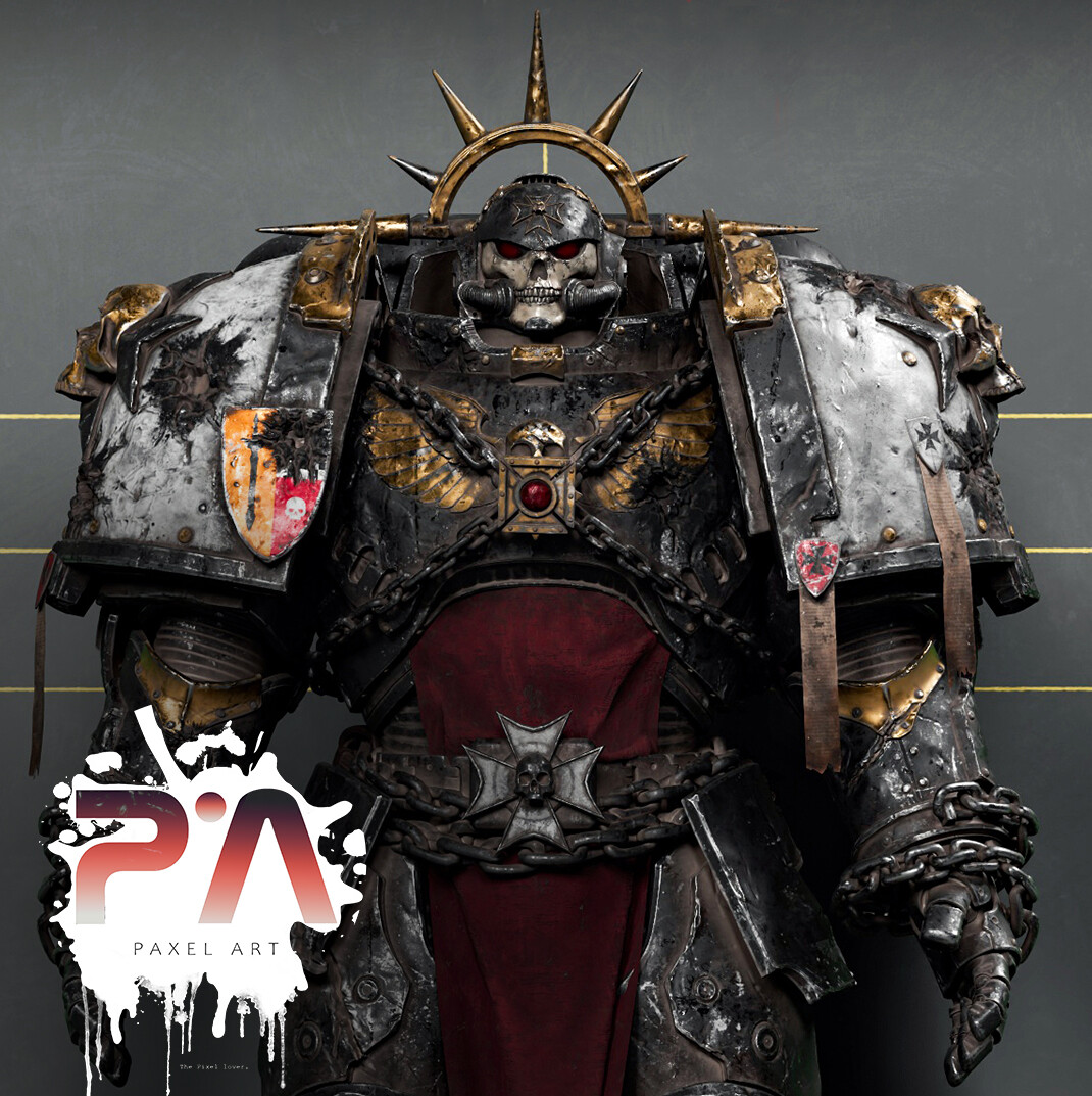 ArtStation - Warhammer 40k Chaplain Fan art