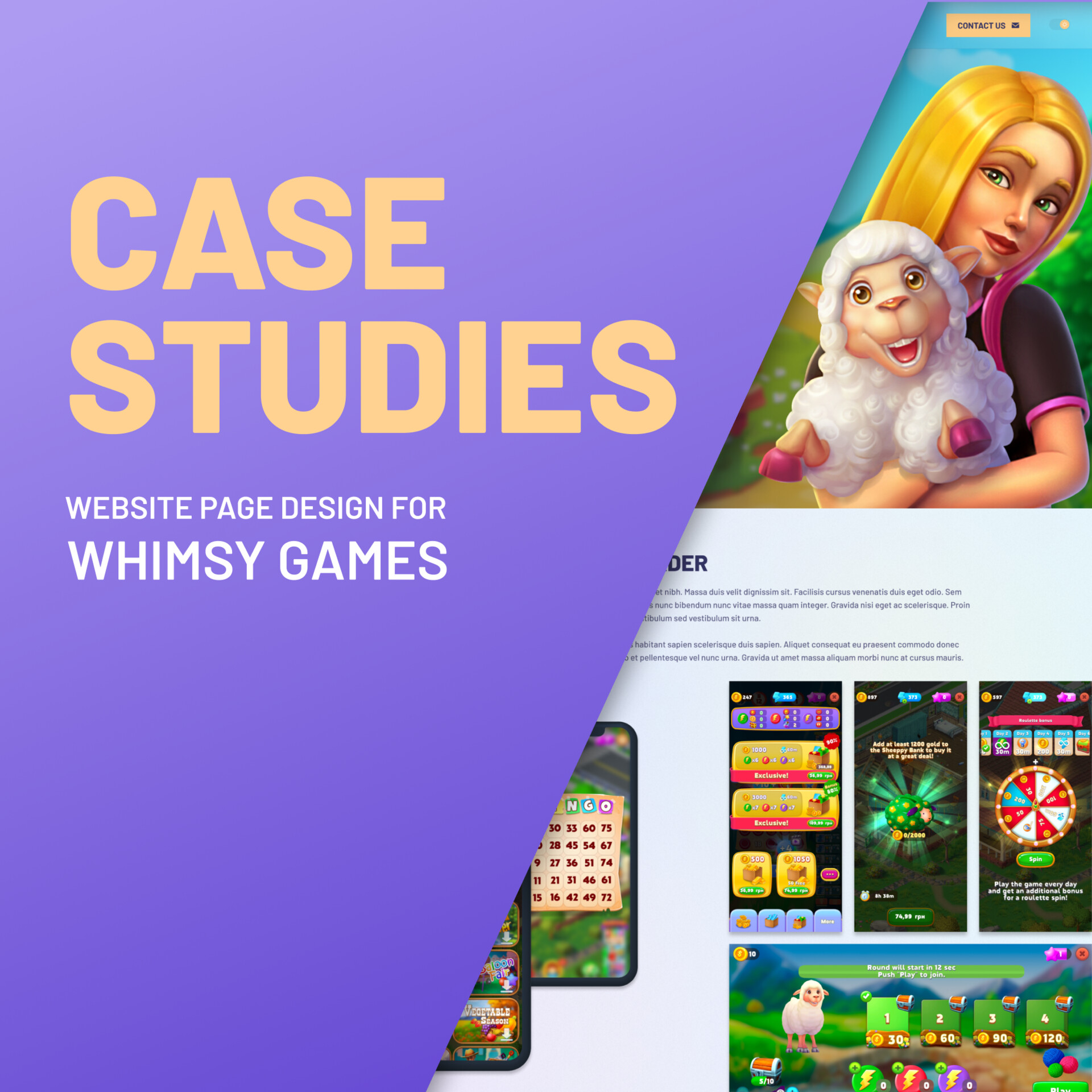 ArtStation - Case Studies (Website page design)