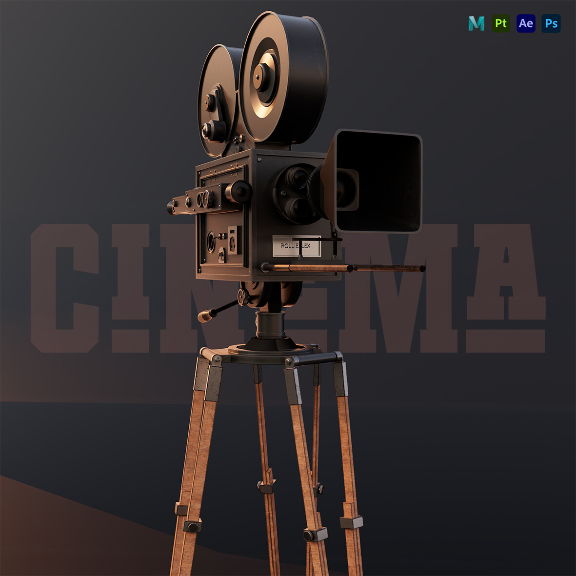 ArtStation - Retro Movie Camera