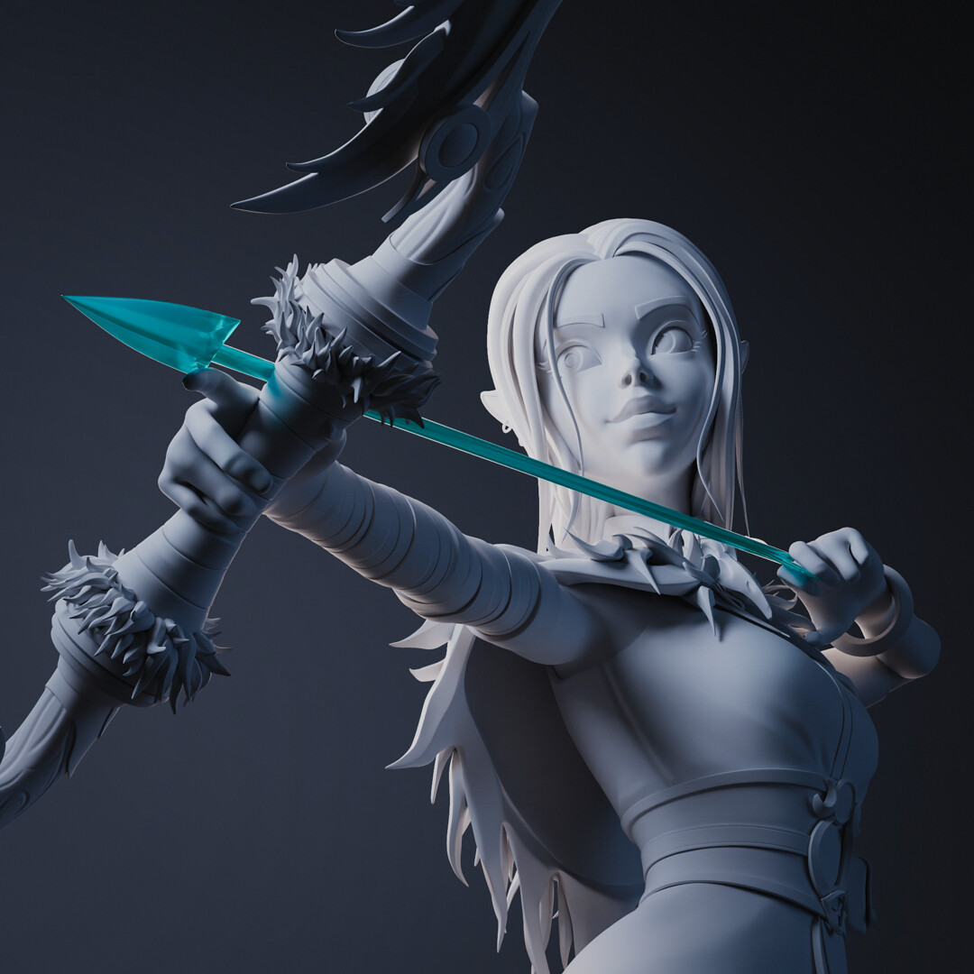 ArtStation - Winter Archer - WIP