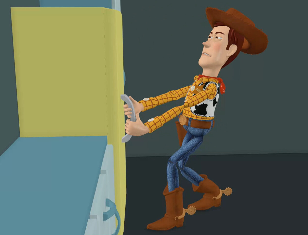 ArtStation - Woody push and pull animation