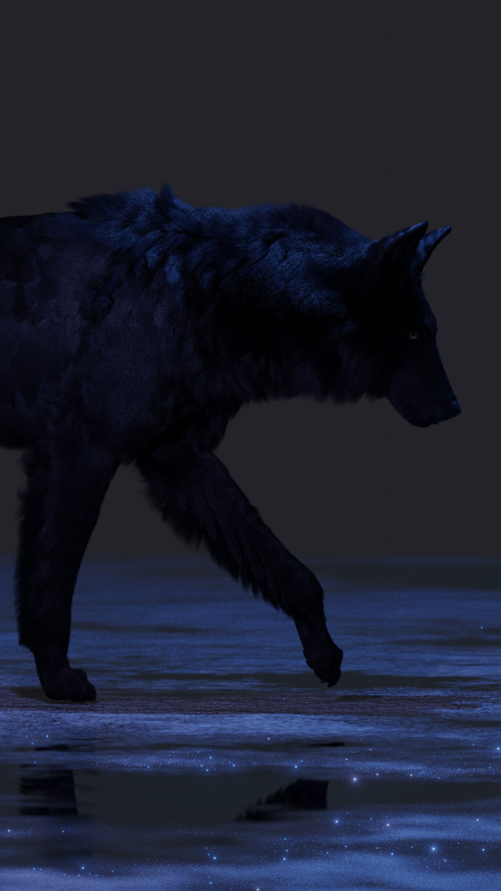 ArtStation - | A fragment from the work on the animation of the wolf