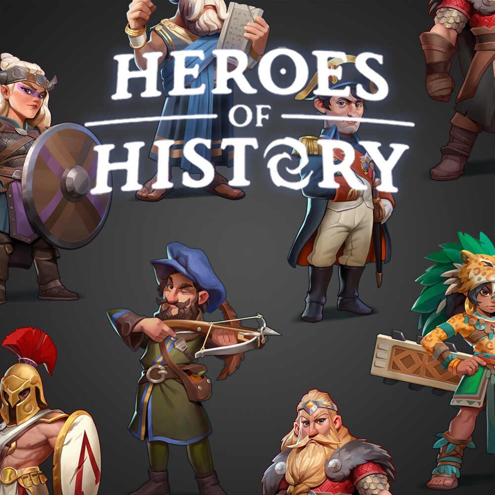 ArtStation - Heroes of History - Hero Illustrations