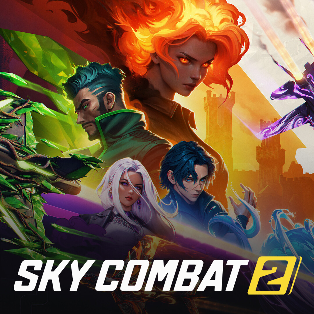 ArtStation - Sky Combat Four Elements Battle Pass Art