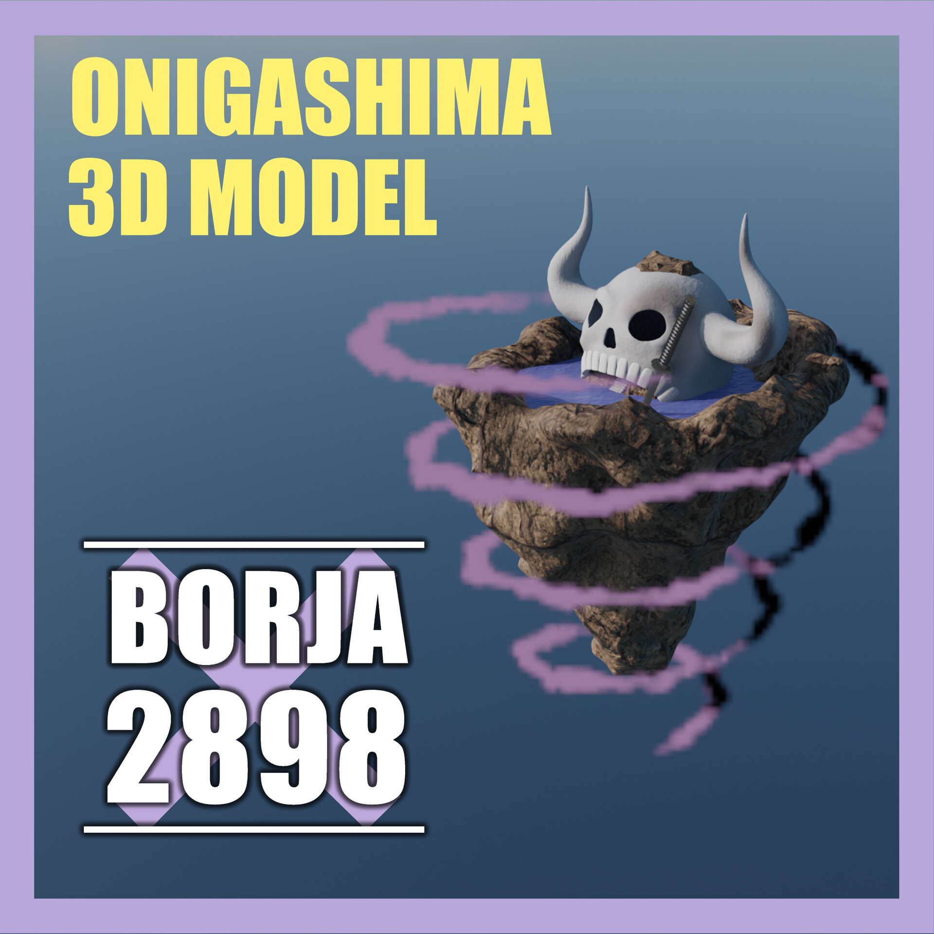 ArtStation - One Piece · Flying Onigashima · 3D model