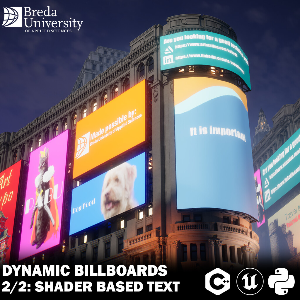 ArtStation - Dynamic Billboards (2/2) Shader based text rendering