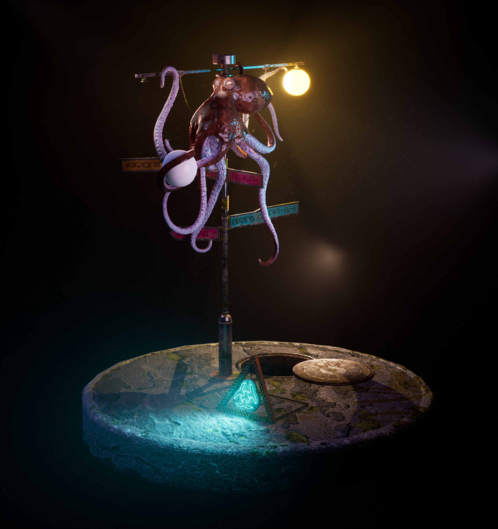 ArtStation - Octopus in the City