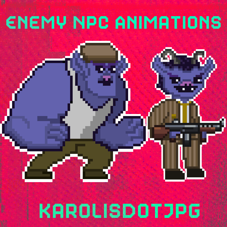 ArtStation - Pixel Art Enemy Designs and Animations