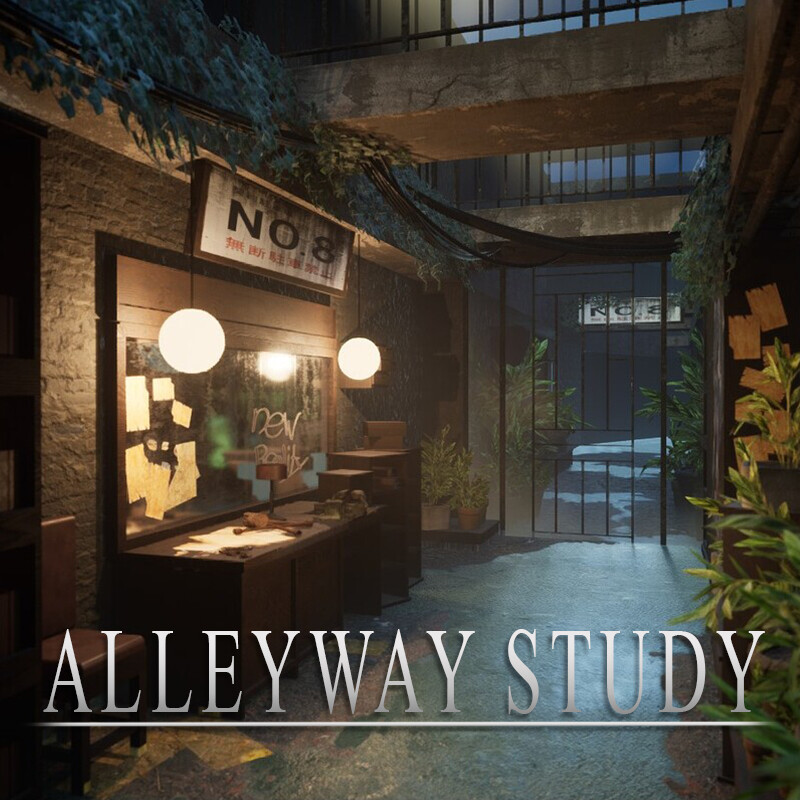 ArtStation - Alleyway Study