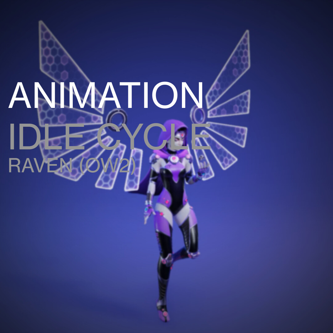 ArtStation - Flying Idle Animation - Raven (Overwatch Style)