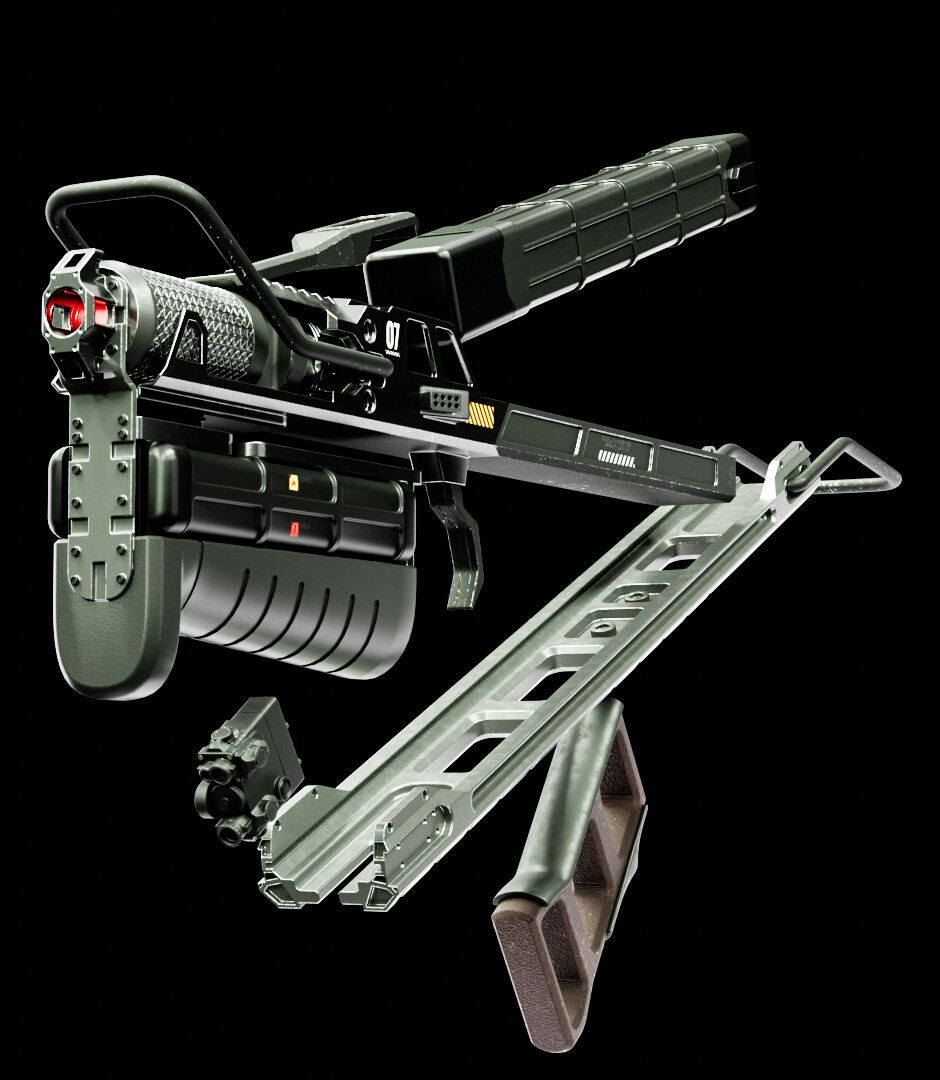 ArtStation - sci fi modular gun