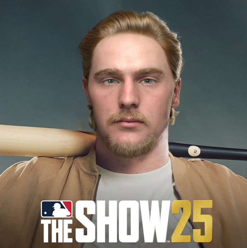 ArtStation - MLB the show 25 Cover Athlete Gunner Henderson Source Art