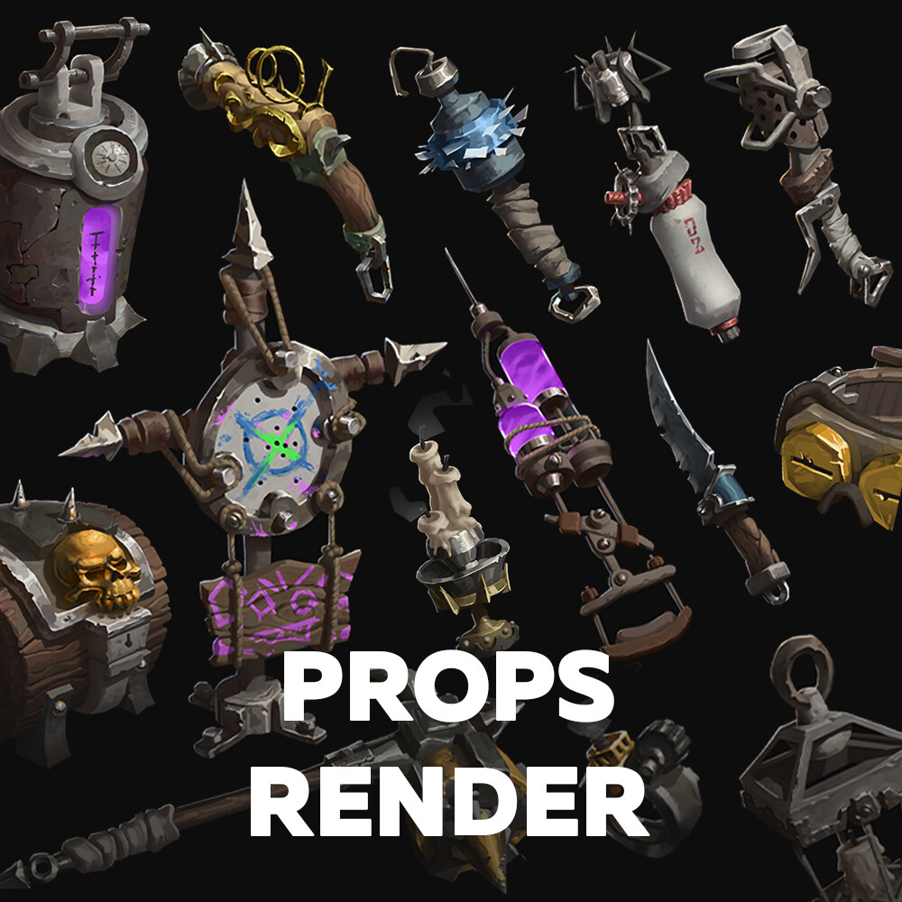 ArtStation - Props render