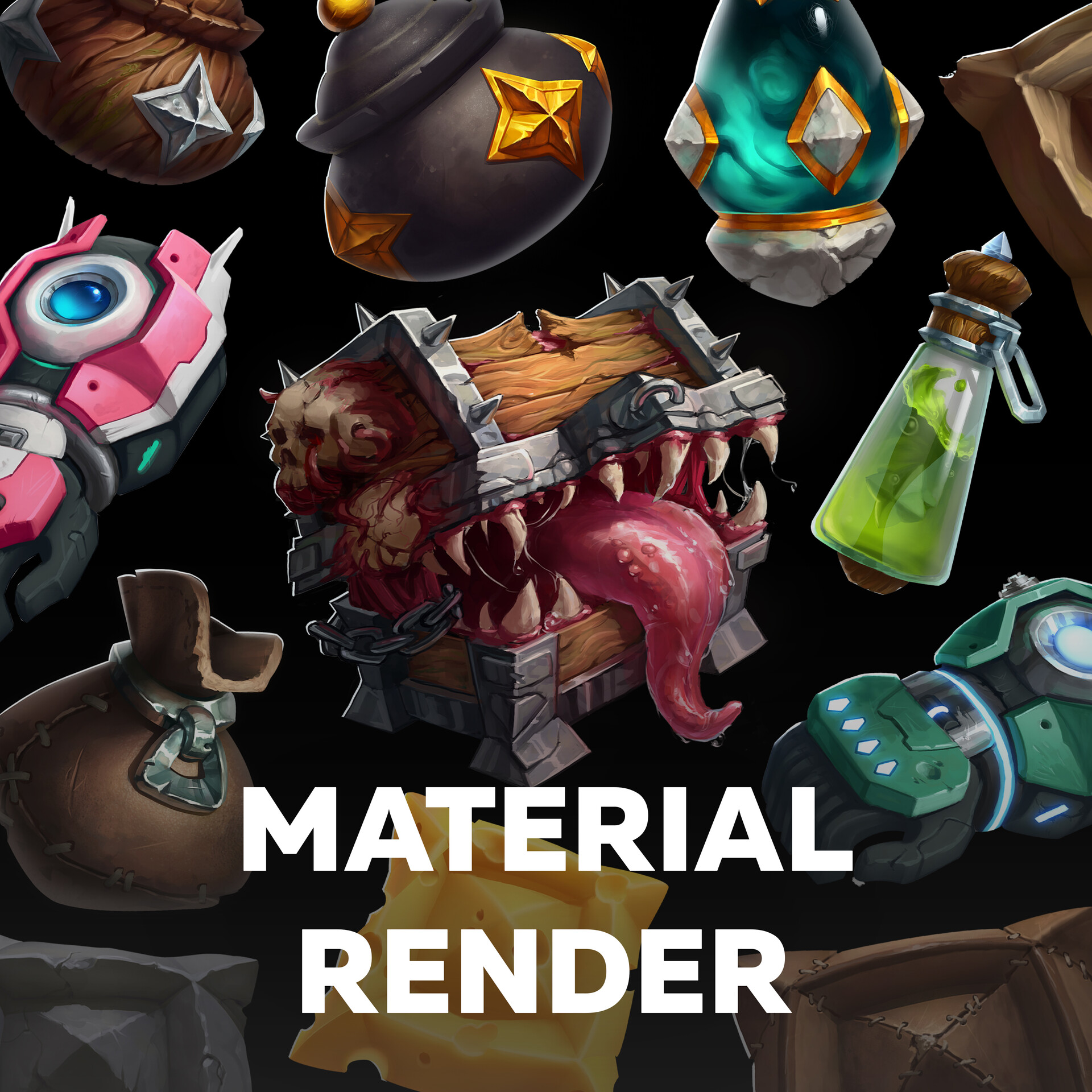 ArtStation - Learning how to draw materials at Smirnov School