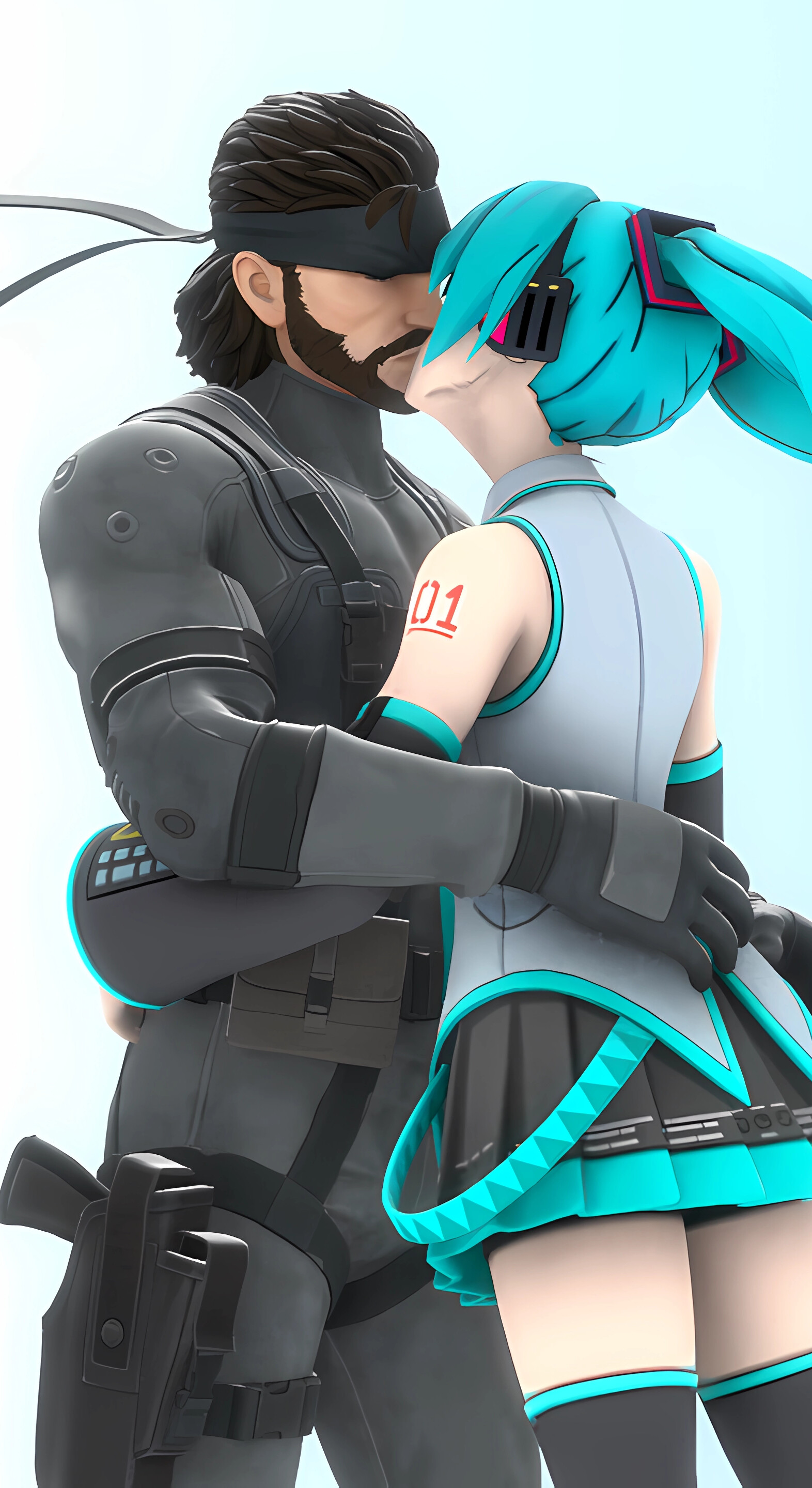 ArtStation - Solid Snake and Hatsune Miku