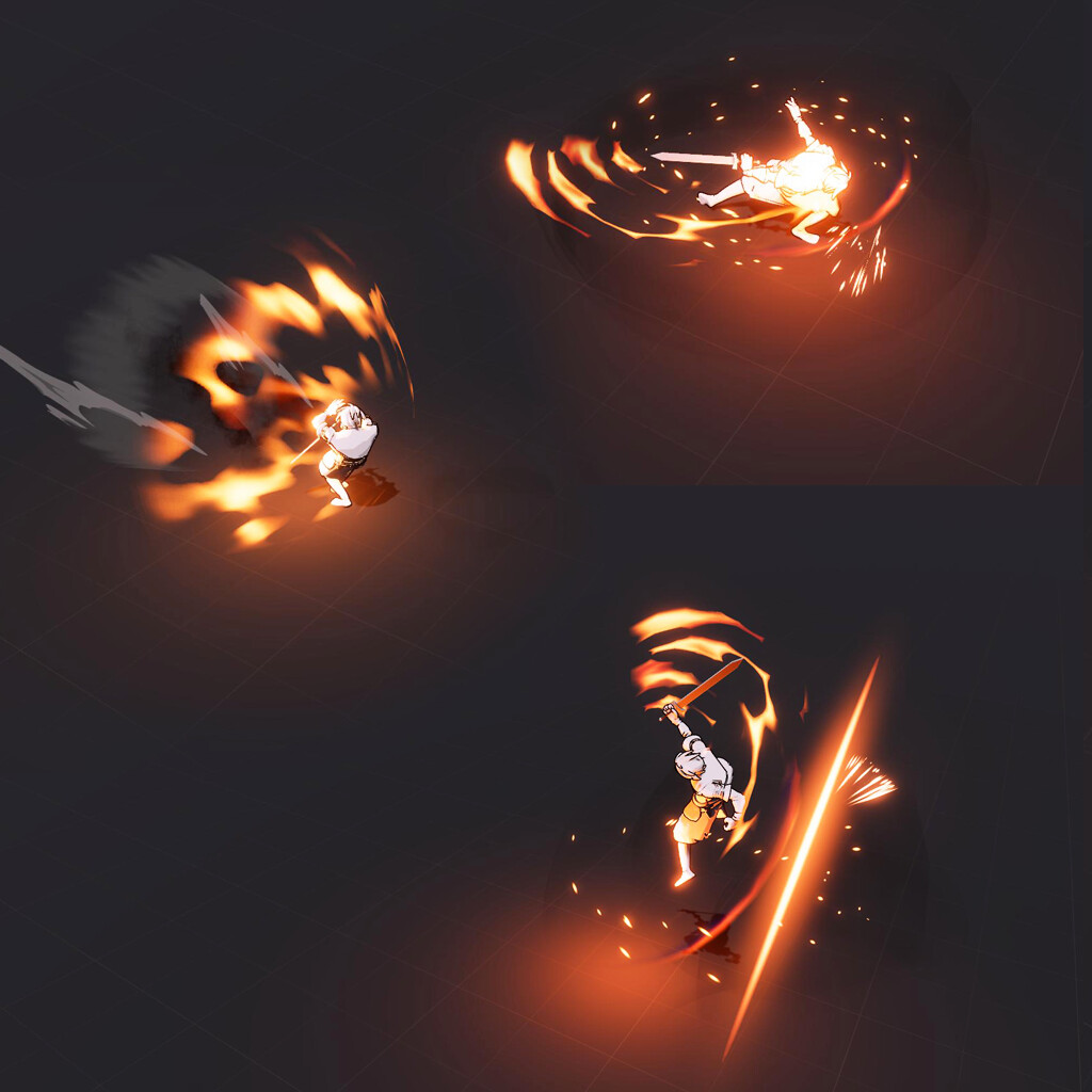 ArtStation - Sword Combo VFX Practice
