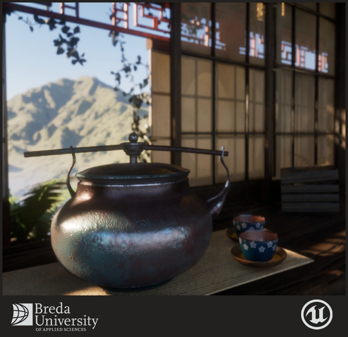 ArtStation - Edo-Era Tea Room