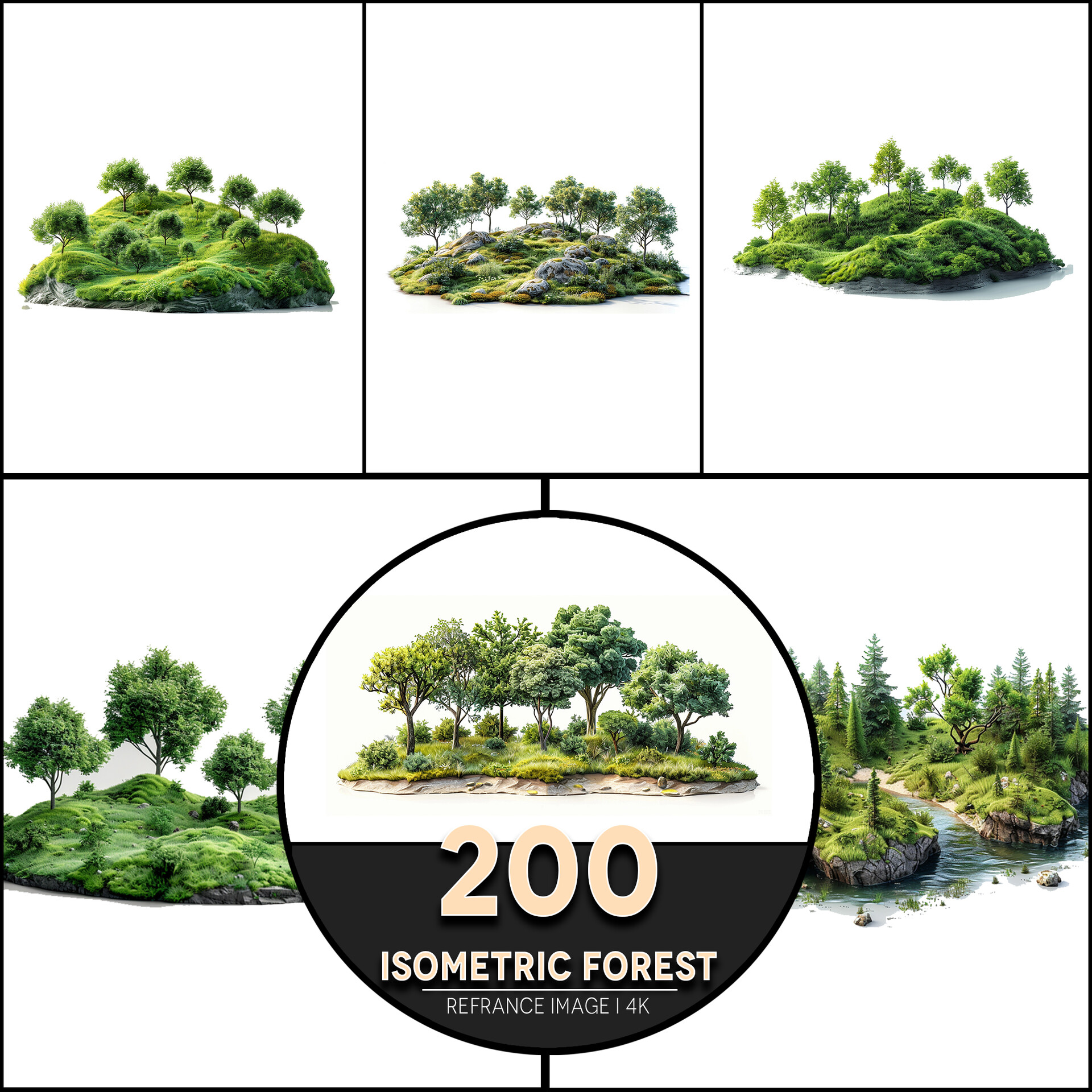 ArtStation - Isometric Forest 4K Reference/Concept Images