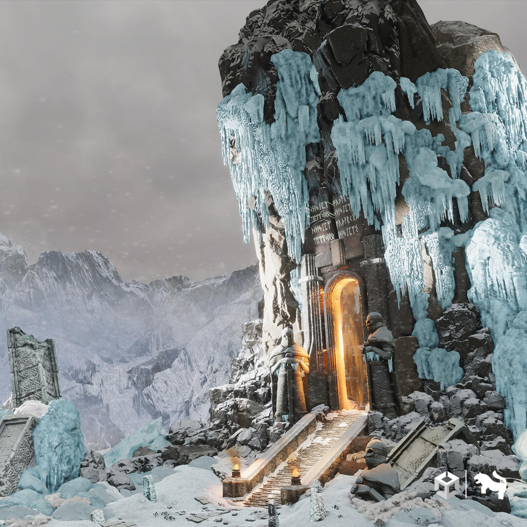 Artstation Frozen Norse Environment Unity Remake