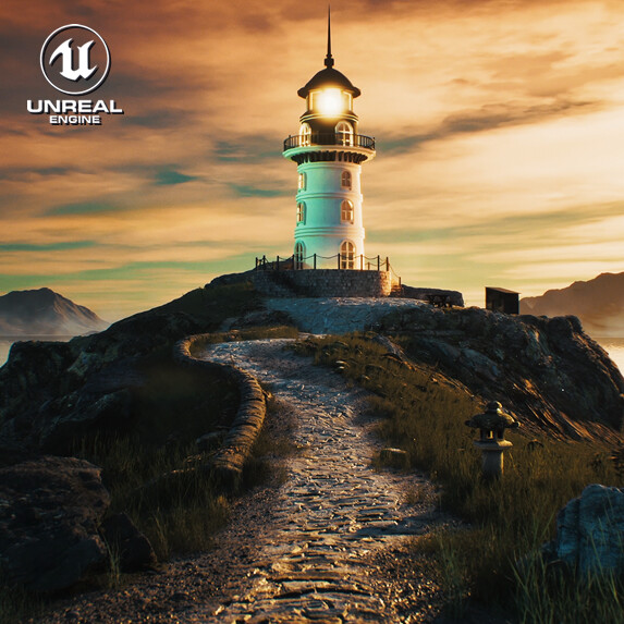 ArtStation - Lighthouse Environment Lighting Practice