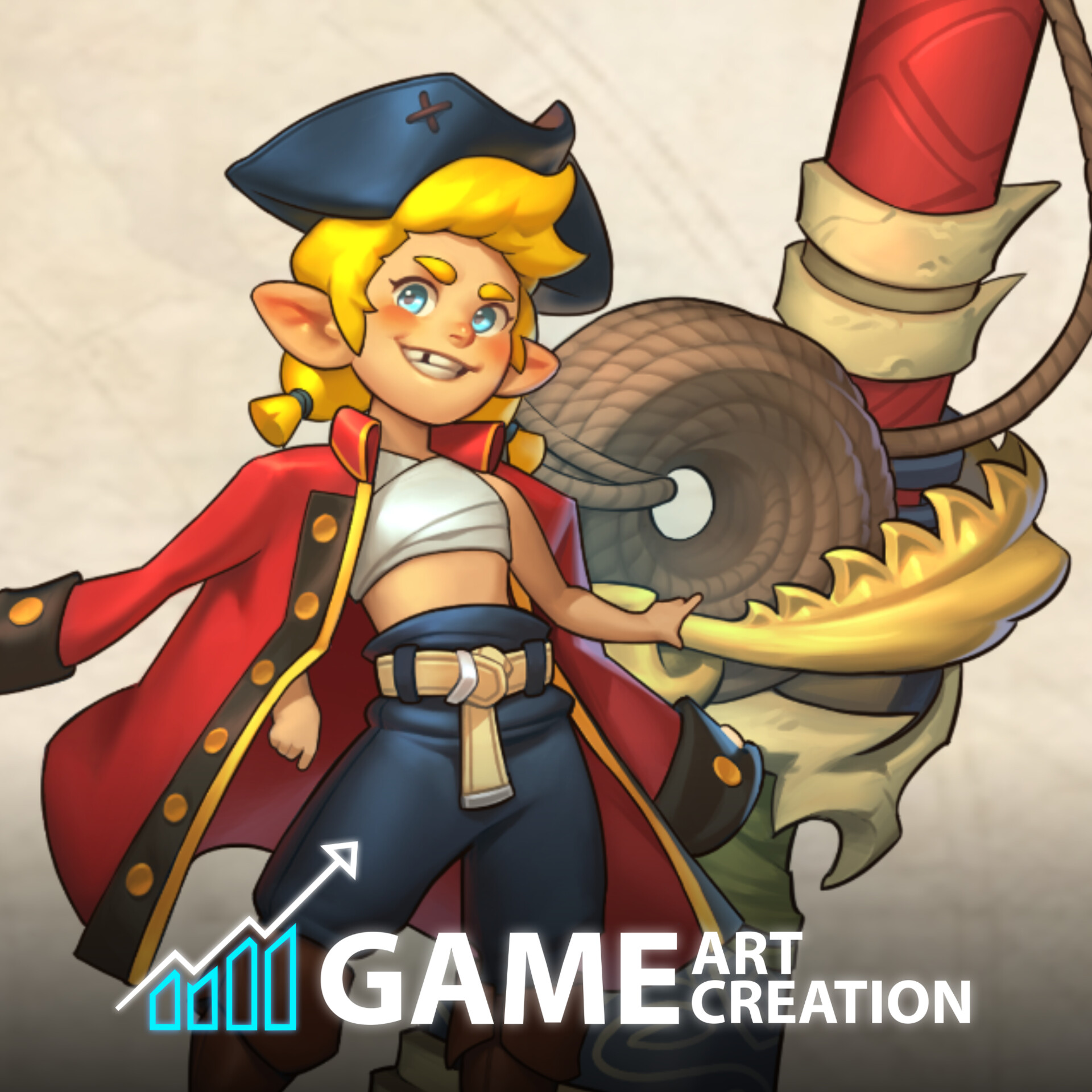 ArtStation - Pirate Crew - Captain Harpooneer