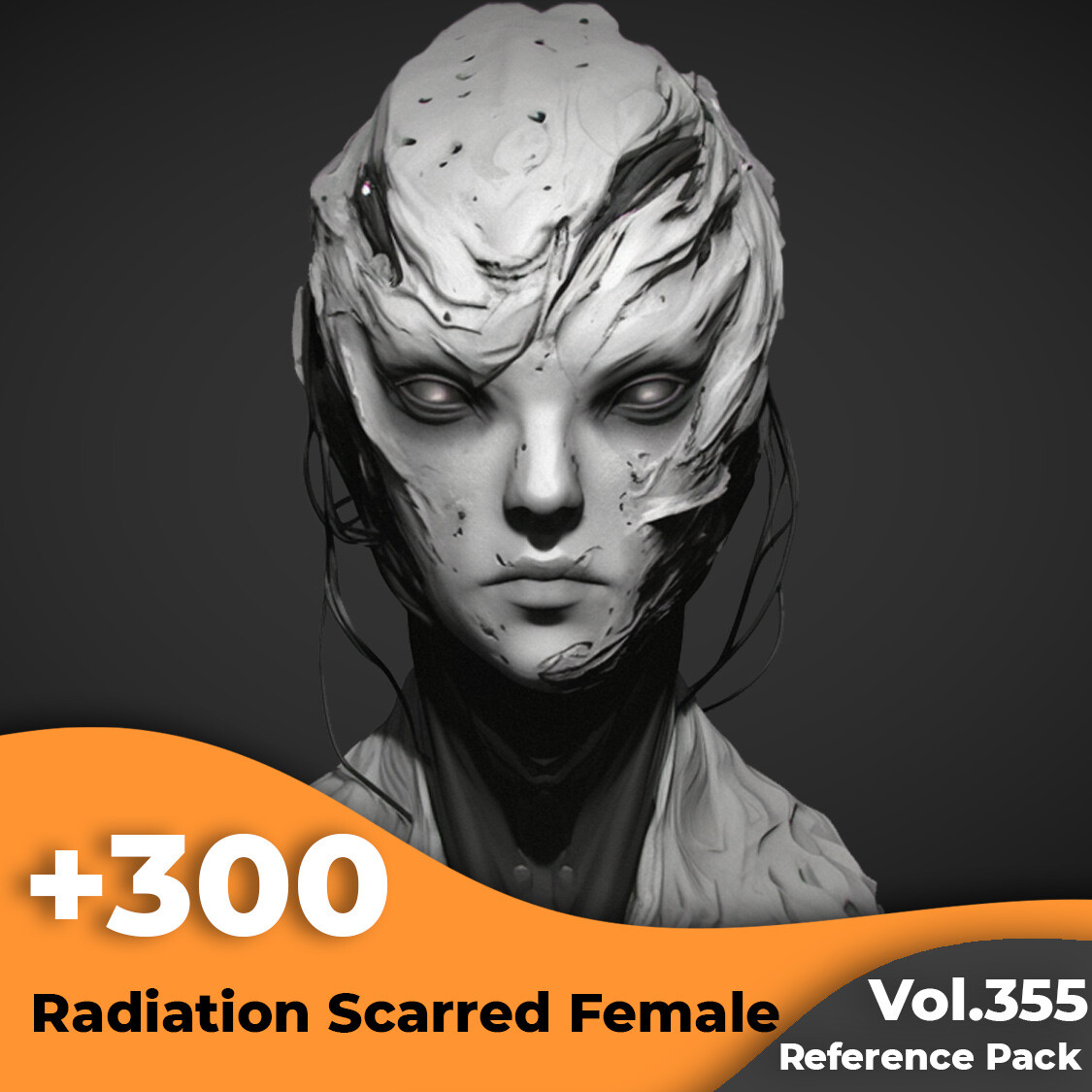 ArtStation - +300 Radiation Scarred Female Head Sculpt Reference Images(4k)