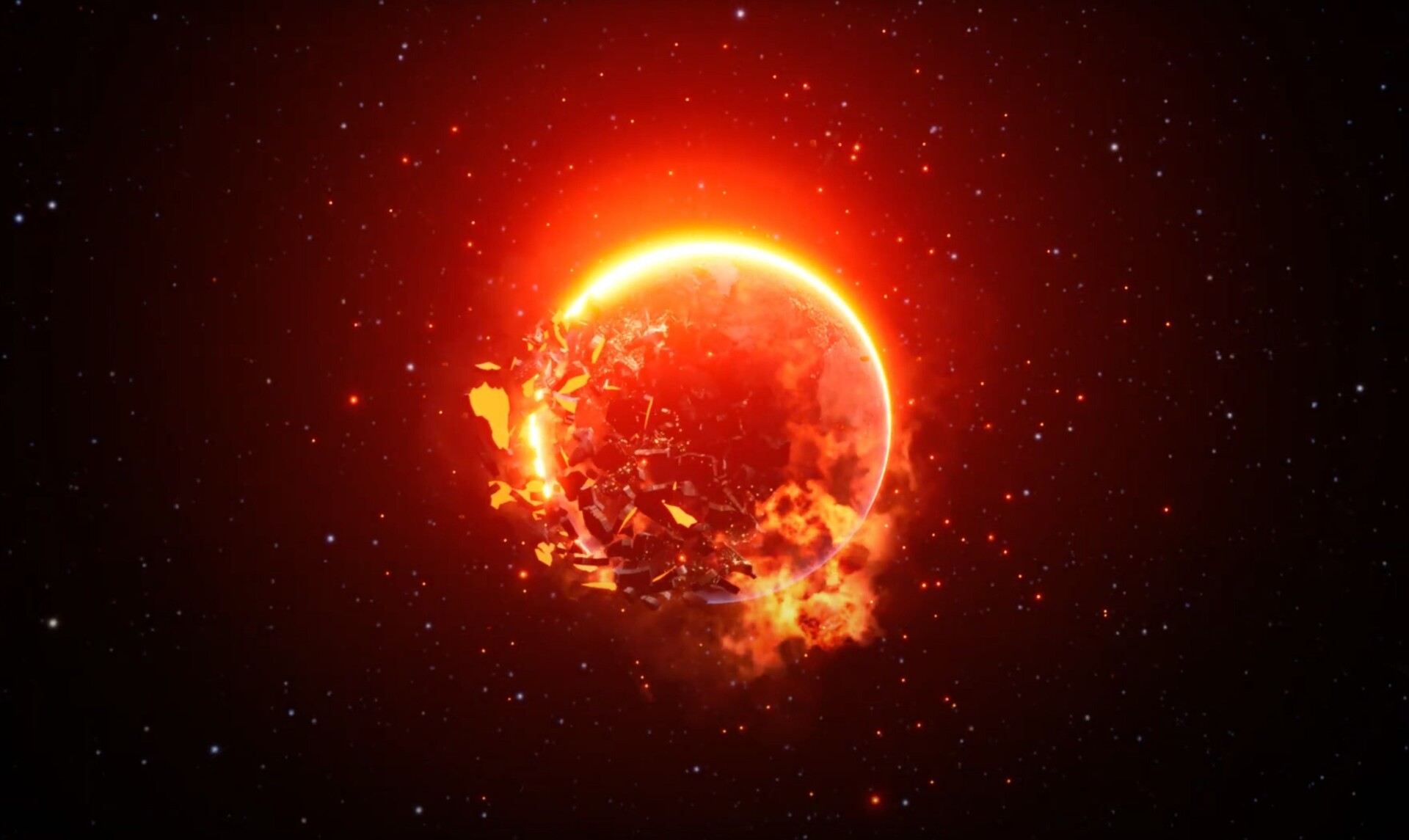 ArtStation - Explosion Earth in Unreal Engine and Houdini