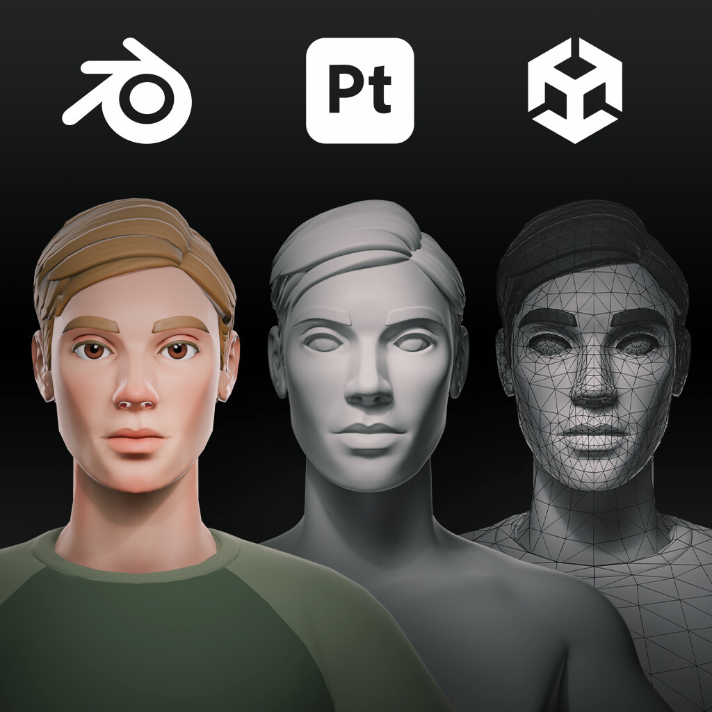 ArtStation - Muster Place - Customizable 3D Chararcter