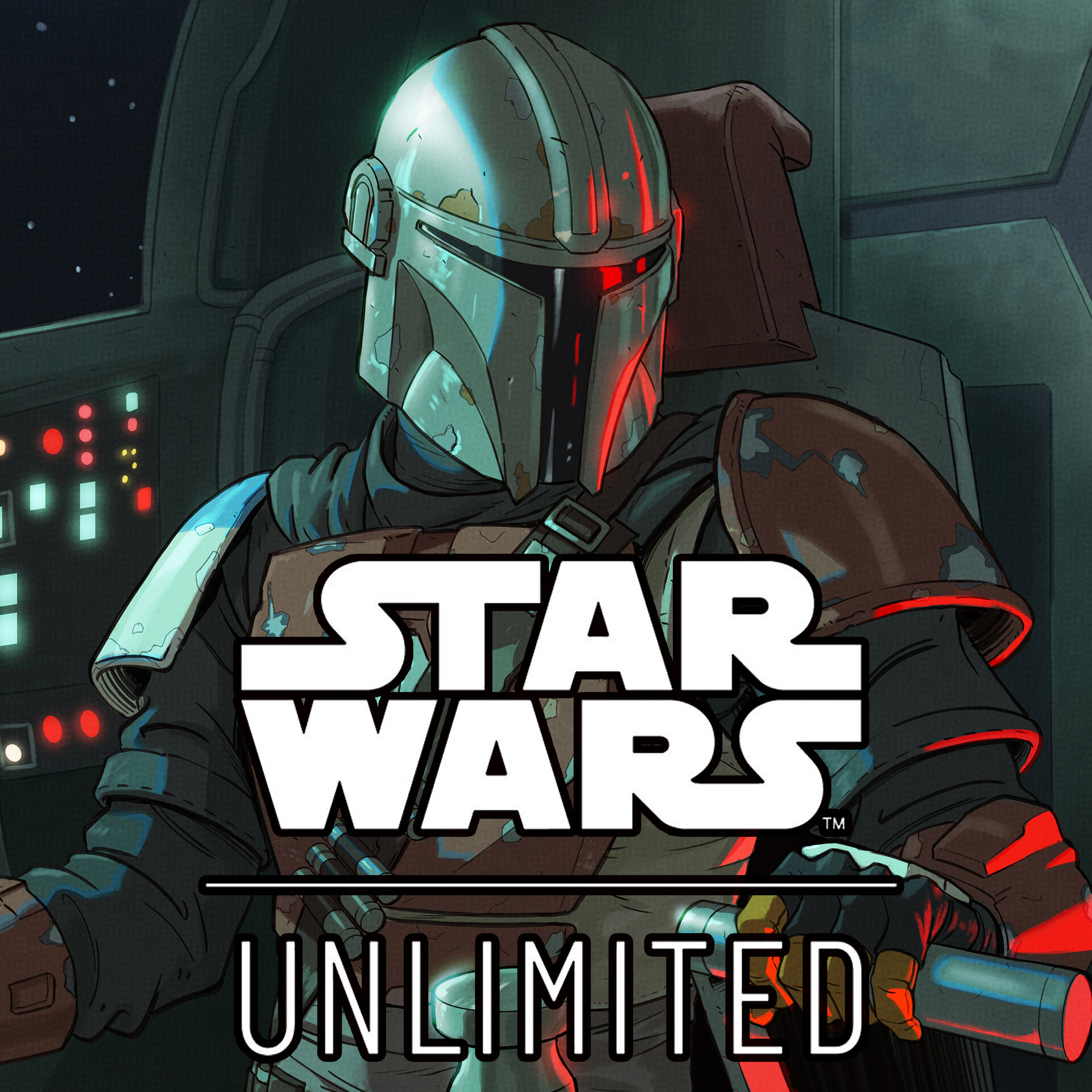 ArtStation - The Mandalorian card illustration for Star Wars Unlimited