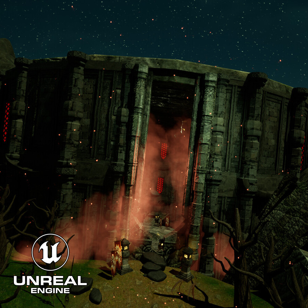 ArtStation - [3D - Student Work] The Spirits' Temple