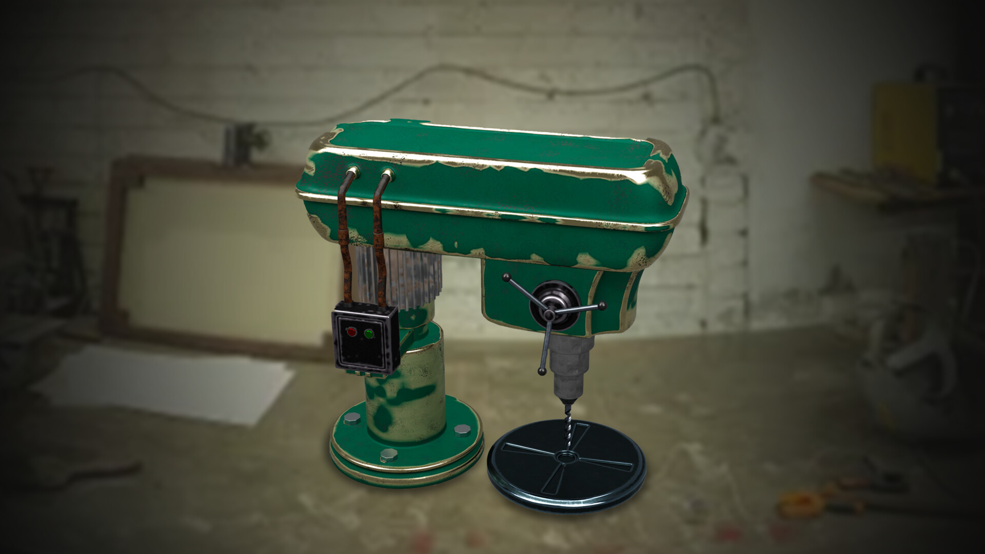 ArtStation - Prop Modeling | Drilling Machine