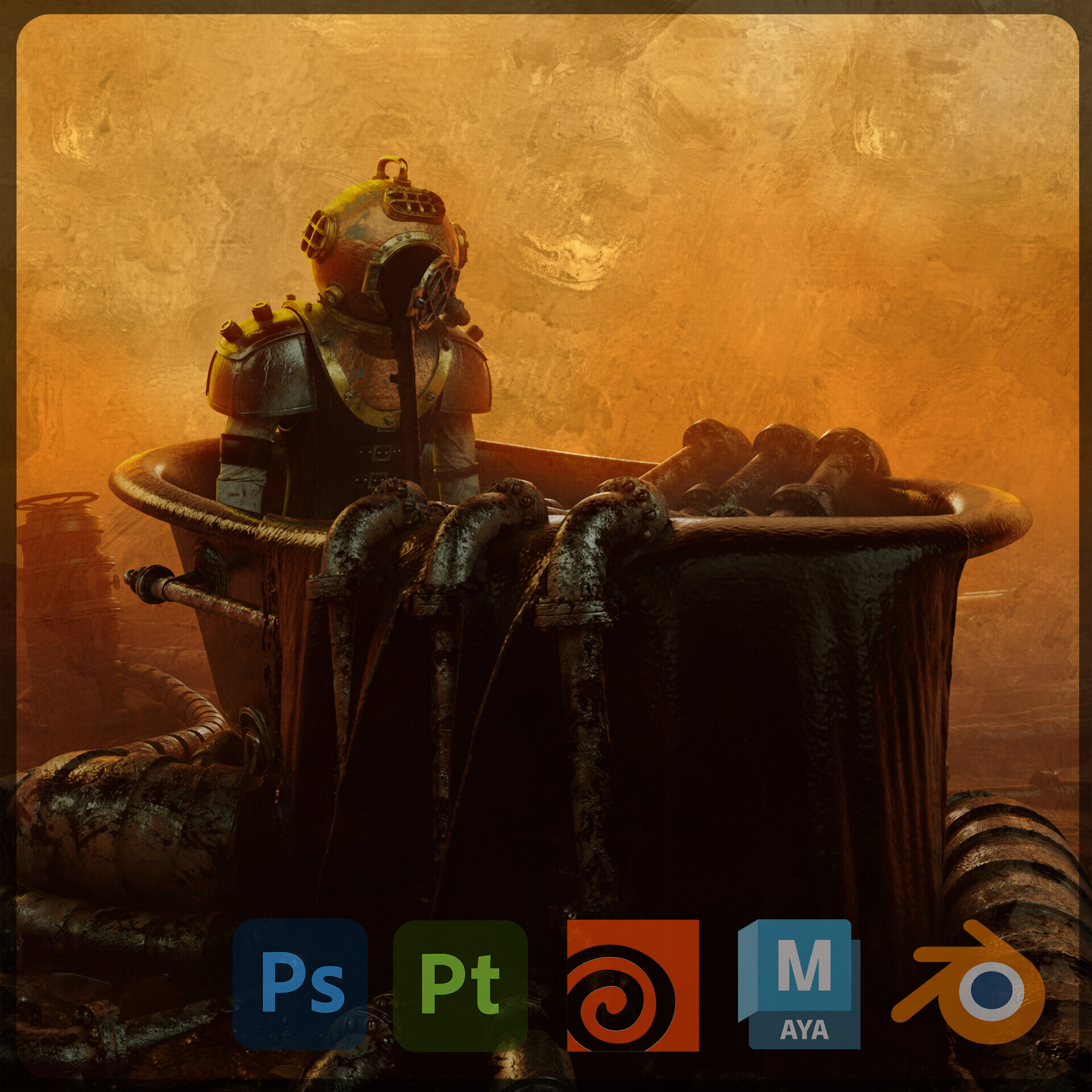 ArtStation - Recreating a painting in 3D