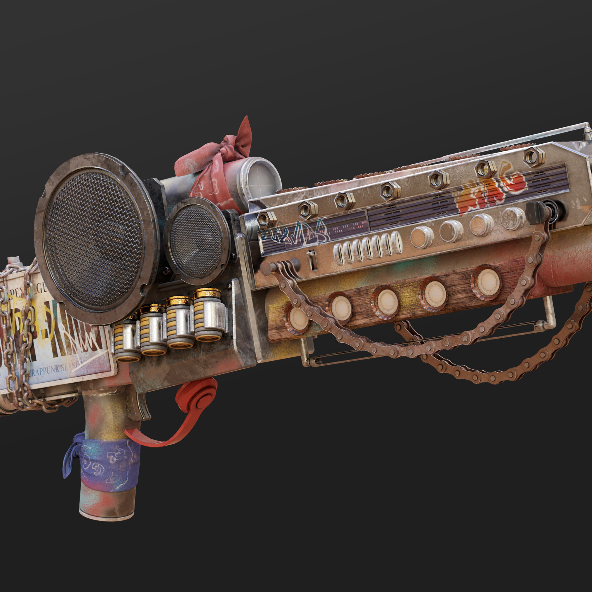 ArtStation - The Scrap King Shotgun