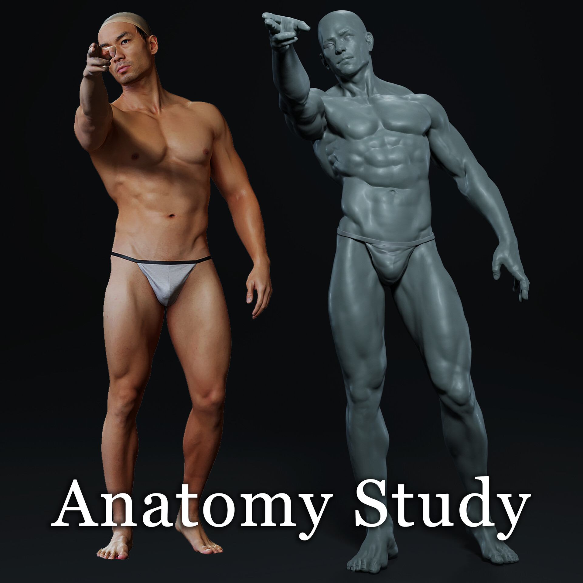 ArtStation - Anatomy Study, Generic Male 01