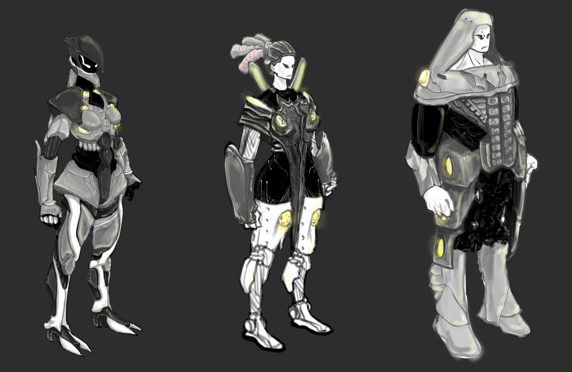 ArtStation - Three Alien Character Concept Art