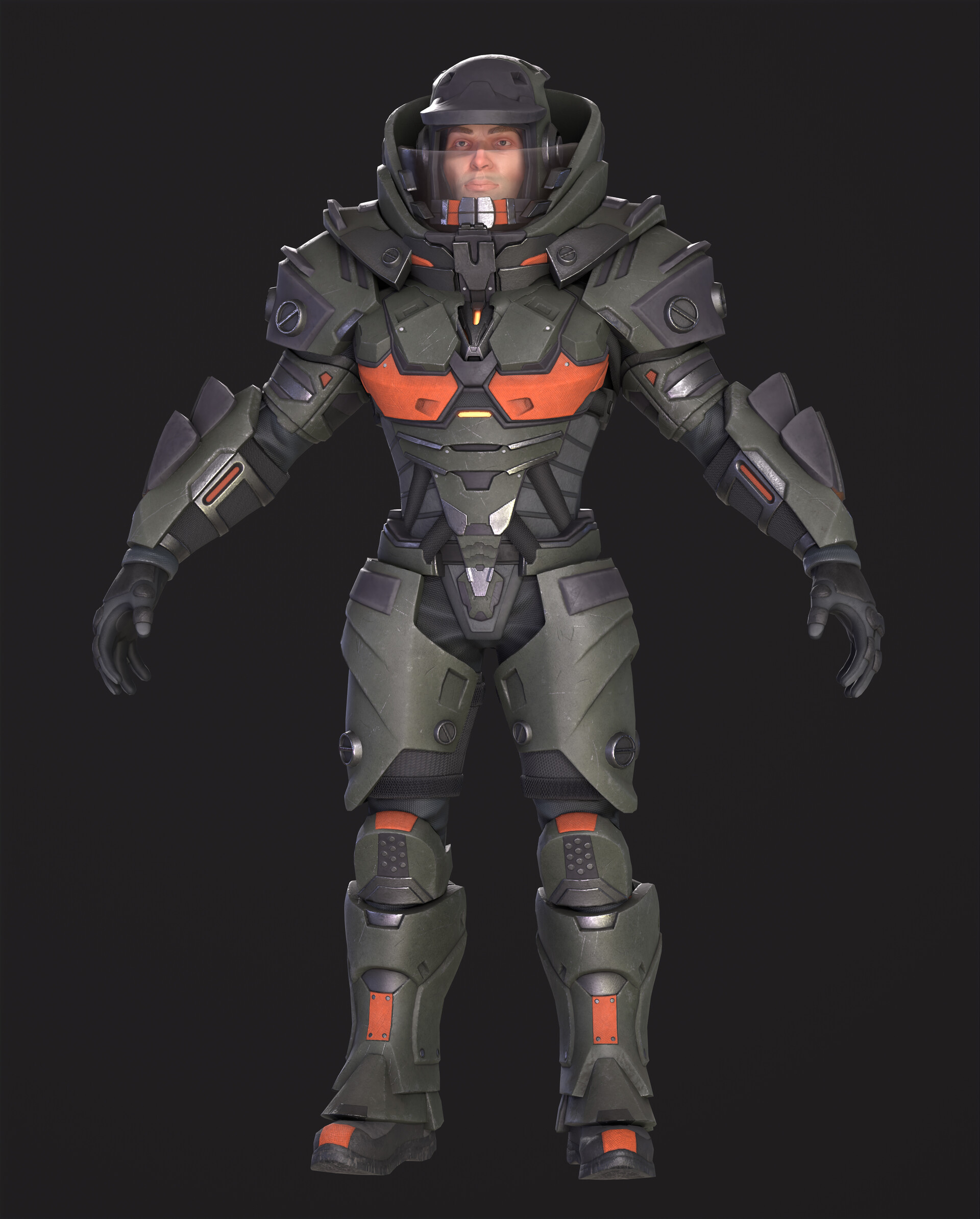 ArtStation - Sci Fi Juggernaut Soldier