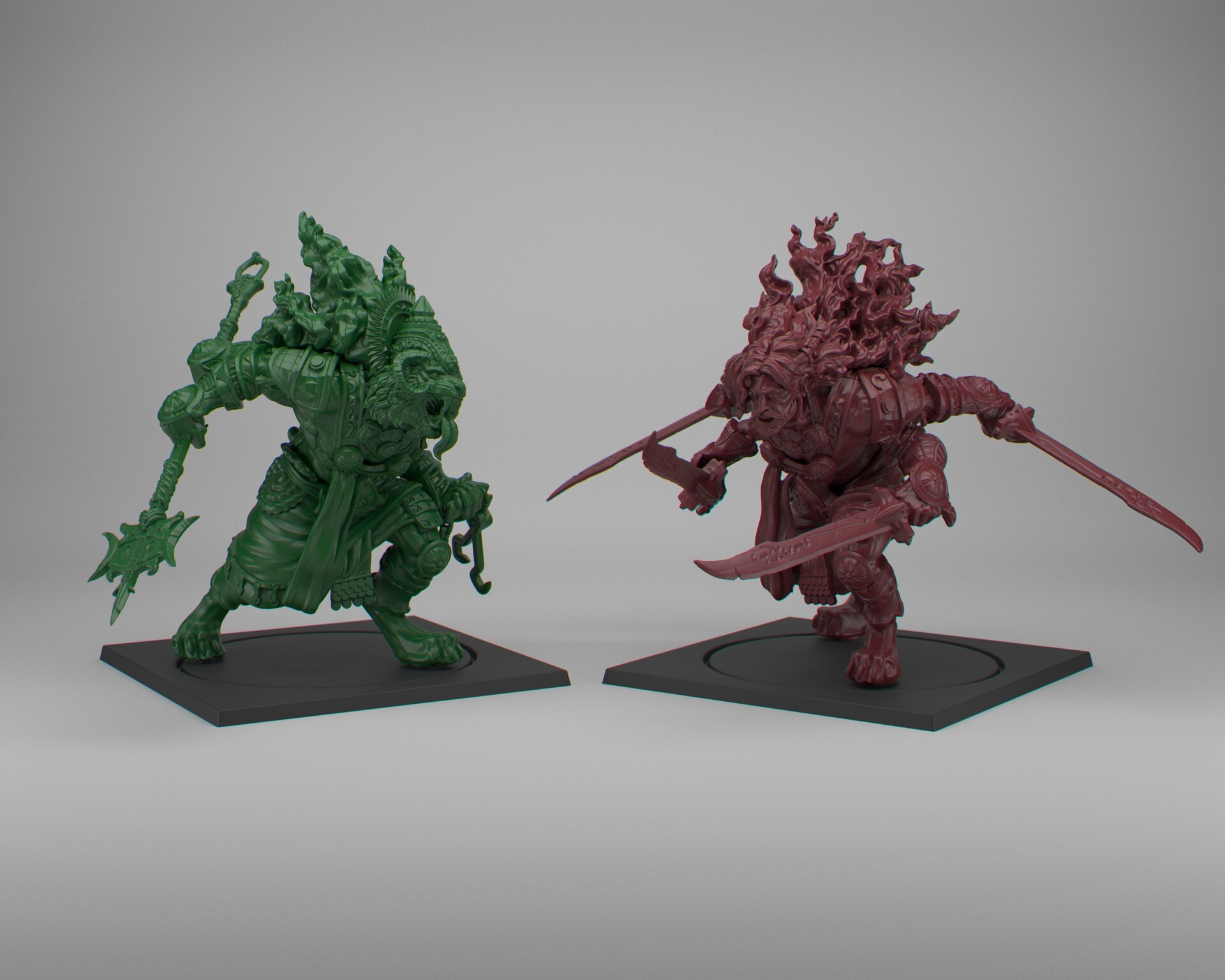 ArtStation - Sorcerer Kings- Rakshasa (wargame miniatures)