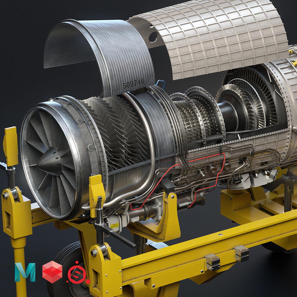 Rhys Rose 3D - GE F110 Engine Maintenance VR Training