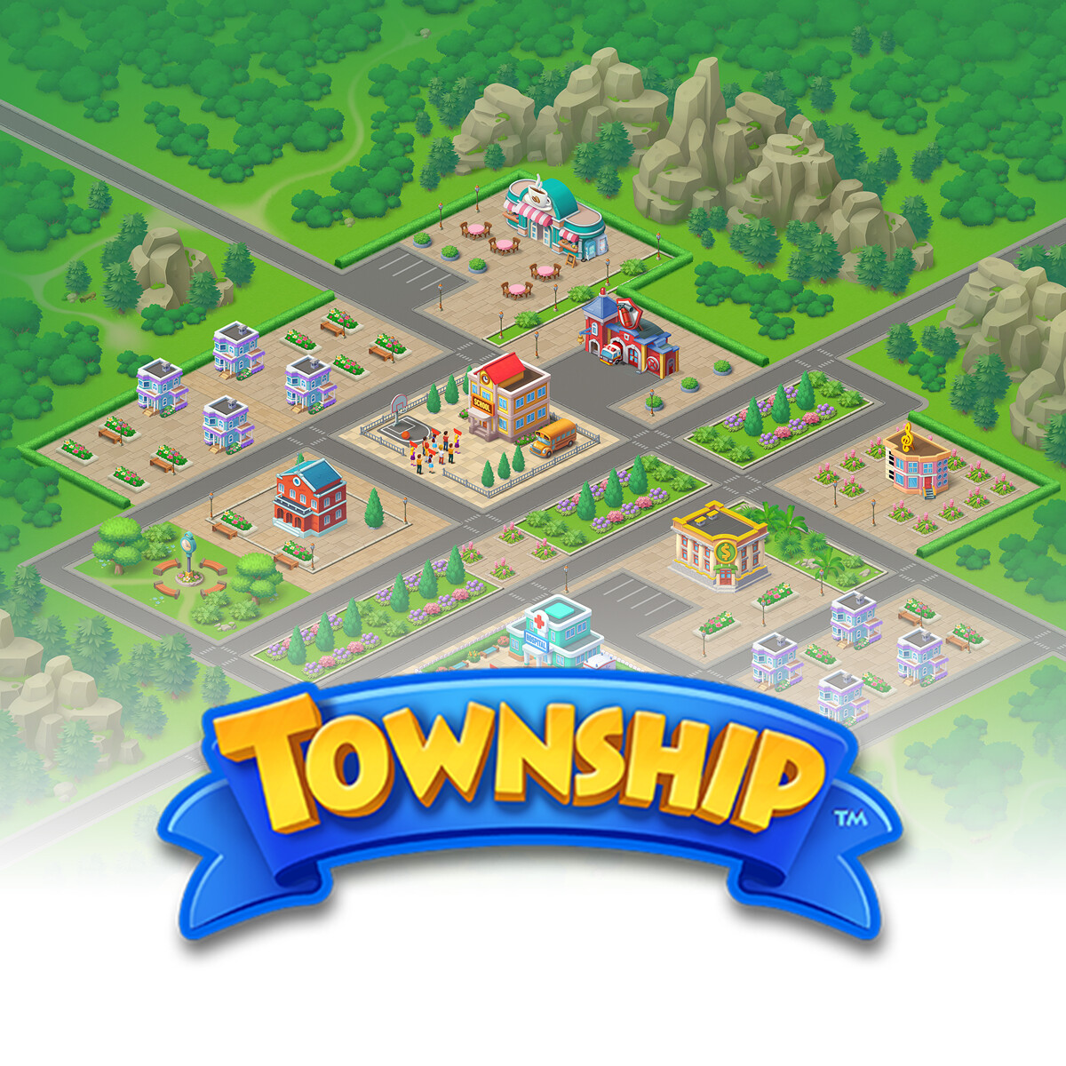 ArtStation - City location and 2D assets for Township Ads