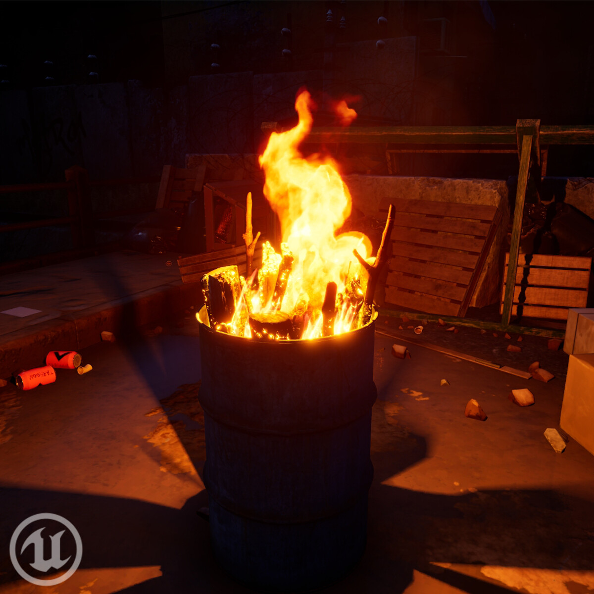 ArtStation - Burn Barrel Realistic Fire VFX