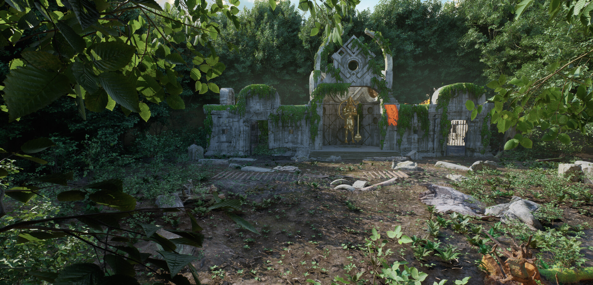 ArtStation - Forest Ruins By Tarun Pathak